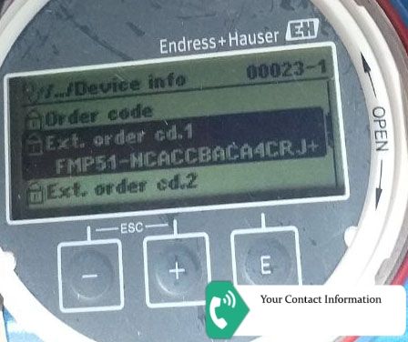 سطح سنج مدل FMP51-NCACCBACA4CRJ برند Endress+Hauser