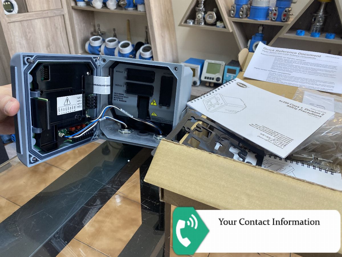 آنالایزر PH ORP Conductivity DO مدل SC200 برند Hach