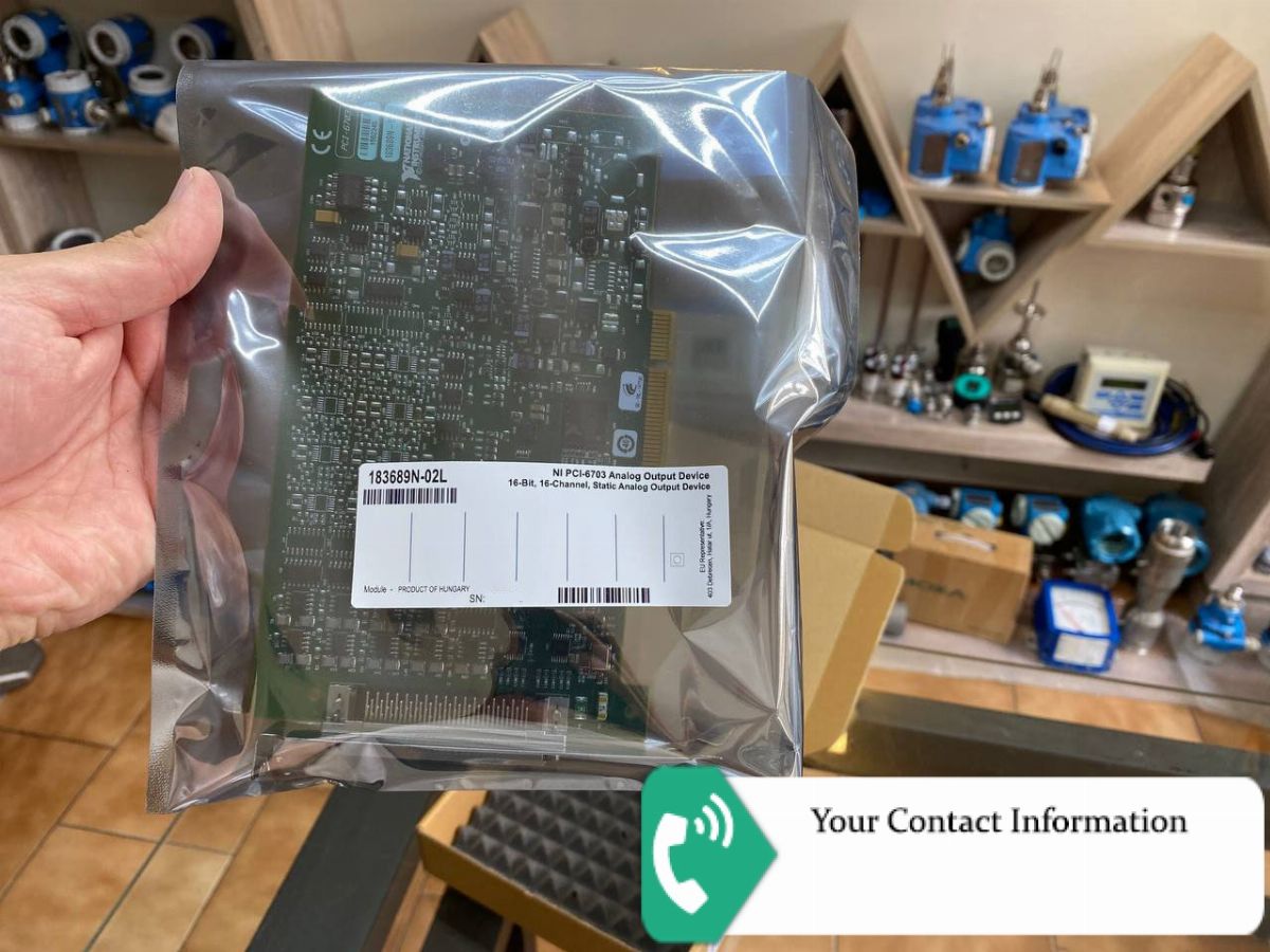 کارت داده برداری DAQ مدل PCI-6703 کارت داده برداری برند National instrument